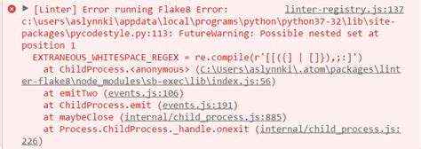error installing linter flake 8 · issue 171 · atomlinter linter flake8