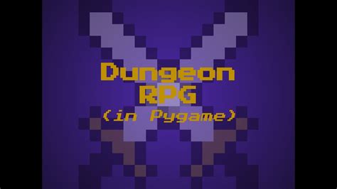 Rpg In Pygame Week 1 Youtube