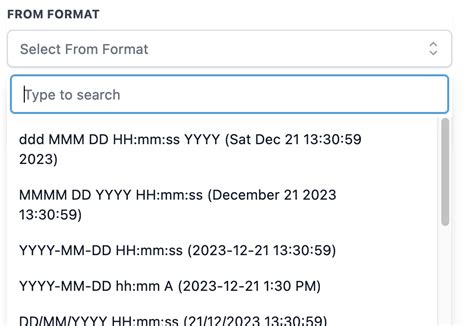 how to use the date time formatter premium workflow action