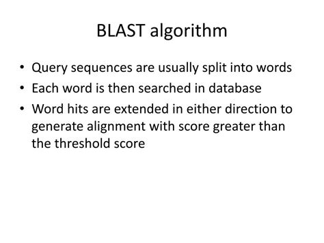 Ppt Bioinformatics Tutorial I Blast And Sequence Alignment Powerpoint Presentation Id 1605856