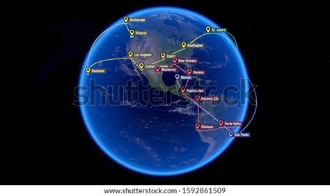 Localization Gps Navigation Path Finding Global Stock Illustration