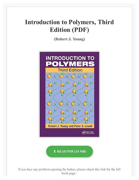 Pdf Free Introduction To Polymers Third Edition By Robert J Young By Corinegranttx Issuu