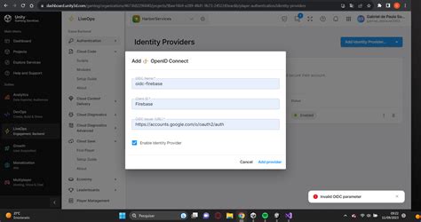 C How Do I Use Firebase As An Opendid Provider In Unity Stack