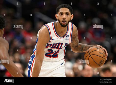 Philadelphia 76ers Guard Cameron Payne 22 In Action During The Second