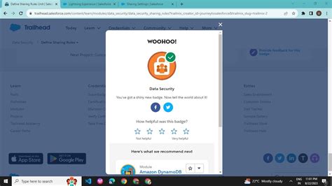Data Security Define Sharing Rules Trailhead Salesforce Youtube