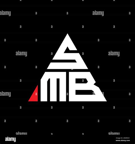 Smb Triangle Letter Logo Design With Triangle Shape Smb Triangle Logo Design Monogram Smb
