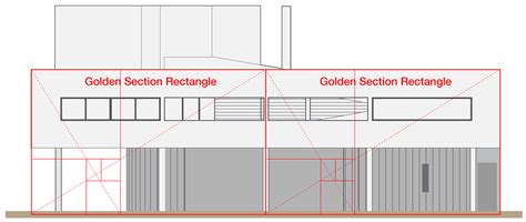 Corbusiers Villa Savoye Geometric Analysis Behance