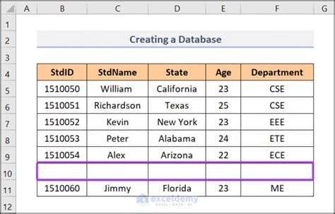 How To Create A Database In Excel With Easy Steps Exceldemy