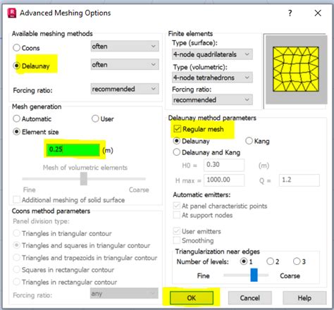 是否可以在 Robot Structural Analysis 中获取任意板形状的规则网格