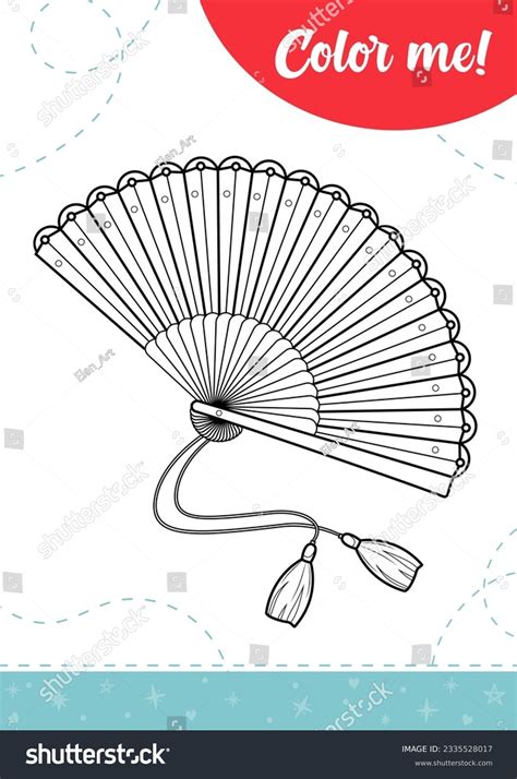 Hand Fan Coloring Pages 2025