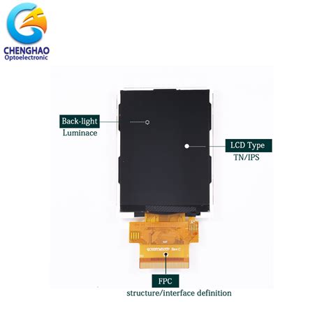 Custom Dots O Clock Viewing Angle TFT Screen LCD Module Touch LCD And Touch