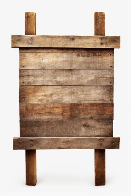 Premium Photo Empty Wooden Direction Signs Generative Ai