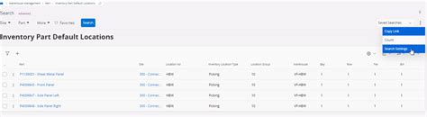Inventory Part Default Locations IFS Community