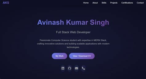 Webdevelopment Portfolio Javascript Startupvibes Edtech Avinash