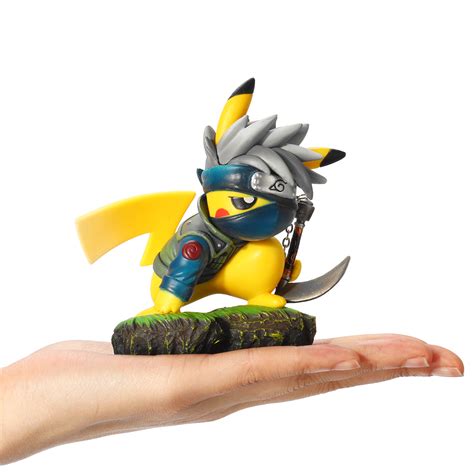 New Action Figure Toy GK Anime Pikachu Cos Hatake Kakashi for Naruto ...