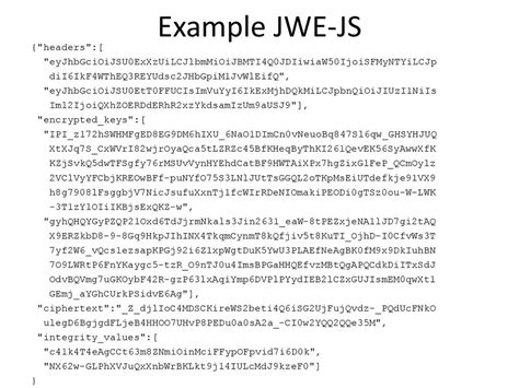 JSON Serialization Specifications JWS JSON Serialization JWE JSON Serialization Mike Jones