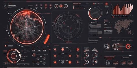 Futuristic Digital Collection Hud For Ui Ux And Gui Projects Premium Ai Generated Image