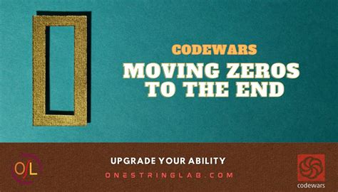 Belajar Bahasa C Moving Zeros To The End Onestring Lab