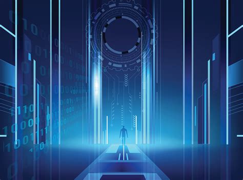 Abstract Technology Futuristic Human Digital Concept Future World Hi Tech Digital Modern
