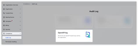 Admin Use OpenAPI Logs