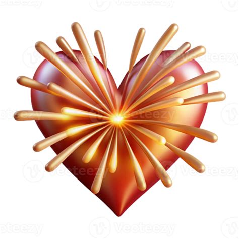 Exploding Heart A 3d Render Of Love 56411326 Png