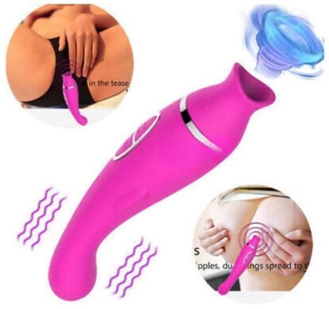 G Spot Vibrator Licking Tongue Oral Sex Sucking Vibrator Nipple Sucker