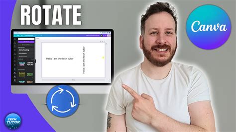 How To Rotate Text In Canva Youtube