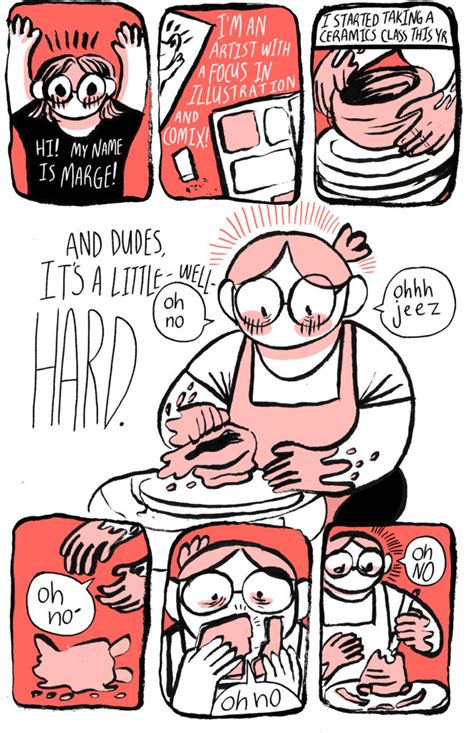 Marge Makes Comics 1 Ceramic Panic Arts Ink