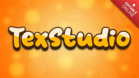 TexStudio Text Style Effects Generator