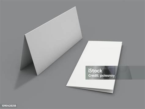 빈 초상화 모형 종이입니다 안내 책자 잡지 엽서 격리입니다 3d 0명에 대한 스톡 사진 및 기타 이미지 0명 3차원 형태 가리기 Istock