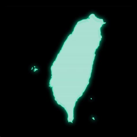 Premium Photo Map Of Taiwan Old Green Computer Terminal Screen On