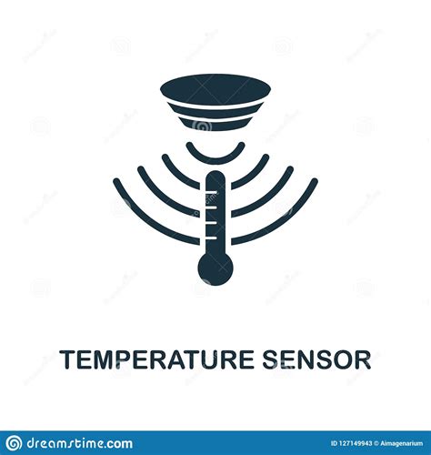 Temperature Sensor Icon Monochrome Style Design From Sensors Icon Collection Ui And Ux Pixel
