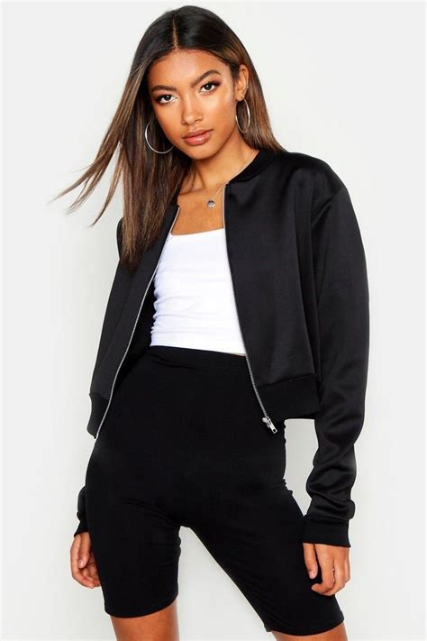 Black Womens Bomber Jacket At Charles Bolden Blog