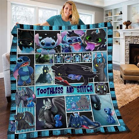 Toothless And Switch Limited Edition Httd Quilt Blanket Tt299 Fragrany