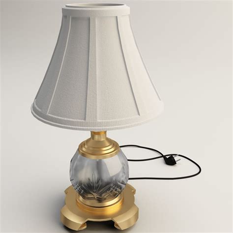 크리스탈 액센트 테이블 램프 3d 모델 49 C4d Ma Obj Max 3ds Free3d