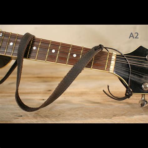 Hand Made Quality Leather Mandolin Strap