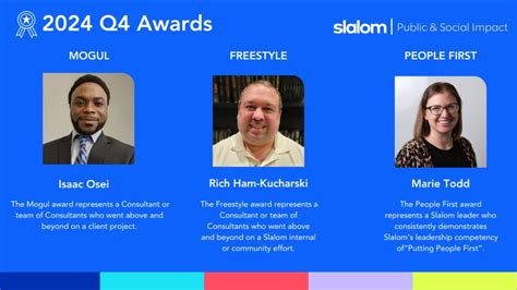 Congratulations To Our Slalom Psi Q4 Quarterly Award Winners Their… Leslie A S Dill