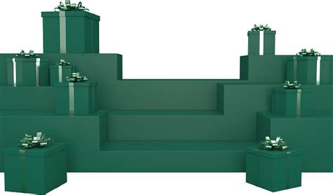 3d 렌더링 크리스마스 또는 새해 요소 장식 선물 상자와 배경 휴일을위한 다채로운 선물 현대적인 디자인 격리된 그림 건설 산업에