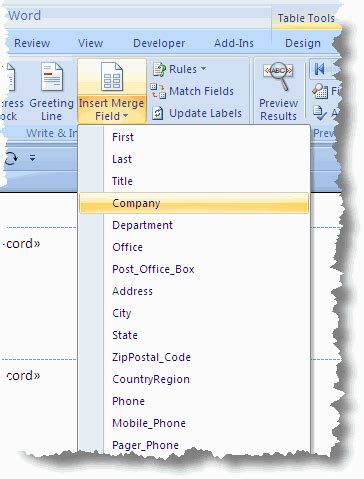 Mail Merge Labels With Microsoft Office