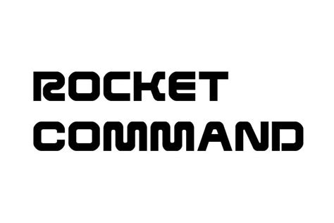 Rocket Command Font Free Font Download