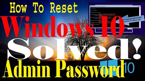 How To Recover Administrator Password In Windows 10