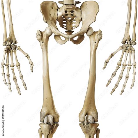 Comprehensive Visual Guide To Upper And Lower Limb Bones In The Appendicular Skeleton Stock