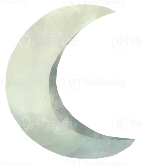 Half Moon Watercolor Style 27970416 Png