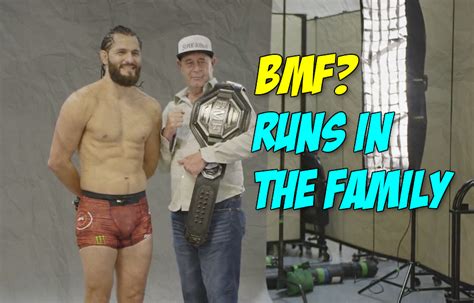 Watch Of Course Jorge Masvidal Let His Dad Hold The Bmf Belt First