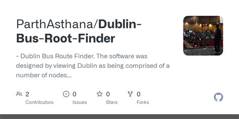 Github Parthasthanadublin Bus Root Finder Dublin Bus Route Finder