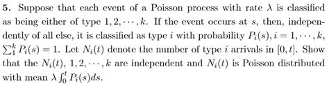 Solved Suppose That Each Event Of A Poisson Process With Chegg