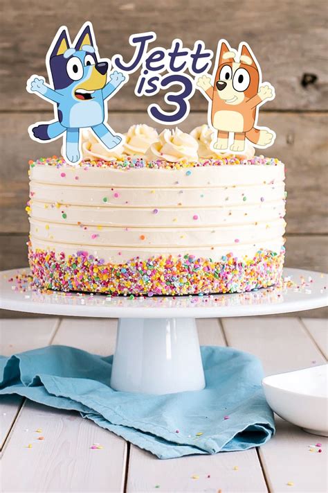 Printable Bluey Cake Template
