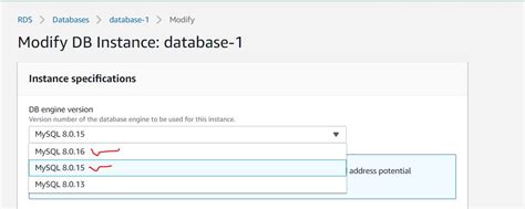 Amazon Web Services Aws Rds Cannot Modify Database Instance Due To Iam Db Authentication