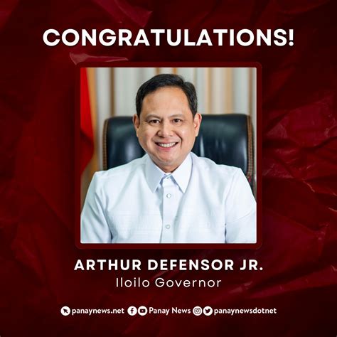 Panay News Unopposed Arthur Defensor Jr Is Once Again Facebook