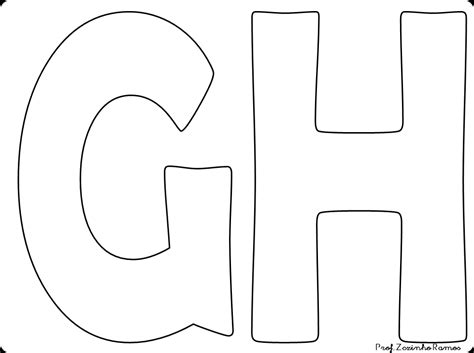 MOLDE DE LETRAS GRANDES Ensinar Aprender